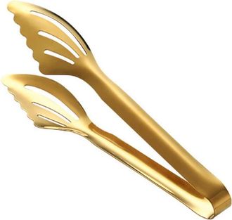 Cabilock Küchenzange Aus Edelstahl Für Steak Fisch Und Brot Wiederverwendbare Lebensmittelklammer Ergonomisches Design Für Sichere Greifkraft Geeignet Für Koch