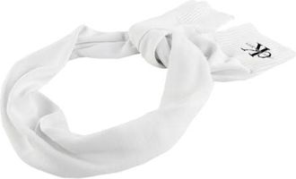 Calvin Klein Monologo Embro Scarf Bright White