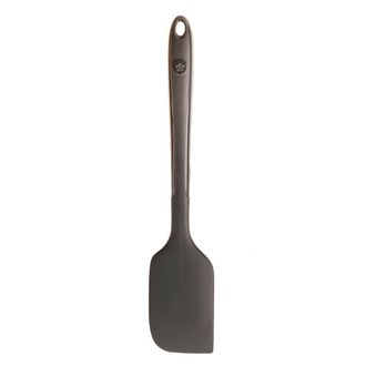 Kochblume Design-Teigschaber L | Premium-Silikon & BPA frei| Hitzebeständig | Spülmaschinenfest | 30cm | Farbe: anthrazit