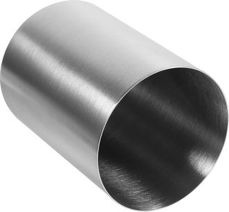 NUOBESTY Edelstahl Trinkbecher Silber Poliert Multifunktional Wasserbecher Saftbecher Zahnputzbecher F&uuml;r Zuhause Party Reise Praktisch Langlebig