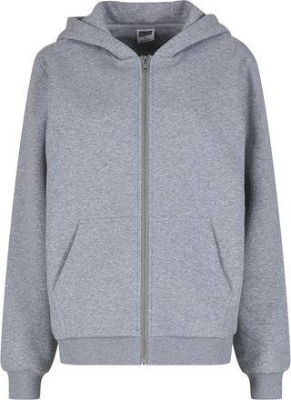 Urban Classics Damen Kapuzenpullover Ladies Fluffy Zip Hoody, Flauschiger Kapuzenpullover mit Rei&szlig;verschluss f&uuml;r Frauen, Loose Fit