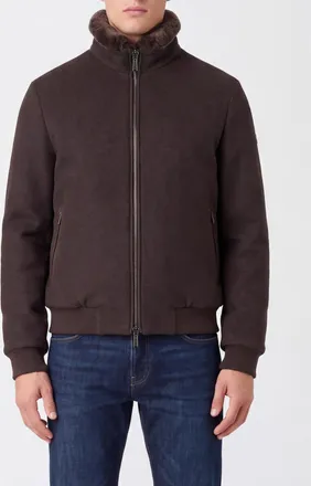 Moorer Bomberjacke aus Wolle und Kaschmir mit klassischem Pelzkragen
