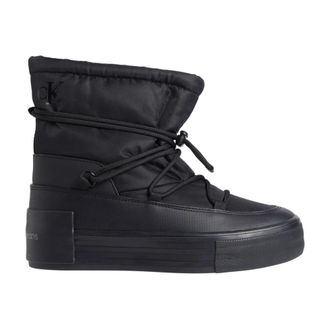 Calvin Klein Jeans Schwarze Flatform Schnee Stiefeletten - - Shoes - Damen - Schwarzk - 39 EU