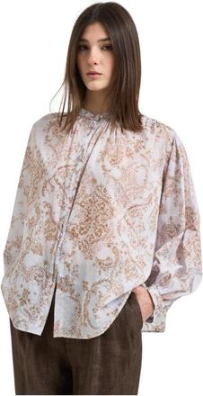Forte_Forte Femme, Blouses et Chemises, Multicolore, Taille: 38 FR Chemise &agrave; Imprim&eacute; Floral