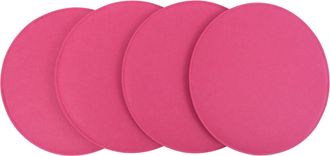 CB Home & Style Filz Sitzkissen Stuhlkissen Polster Auflage Kissen 4er Pack rund oder eckig (Pink, Rund - &oslash;35cm)