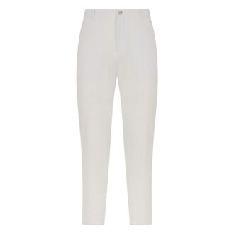 HUGO BOSS Hose mit schmaler Passform aus Stretch-Baumwolle - - Trousers - Herren - Wei&szlig; - XL
