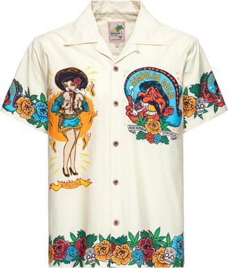 King Kerosin Herren Hawaii Hemd Acapulco Gold