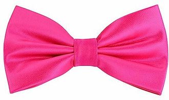 Alizeal Noeud papillon pré-noué en polyester pour homme Couleur unie, 158-Rose vif, taille unique