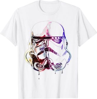 Star Wars Stormtrooper Rainbow Drip Helmet T-Shirt