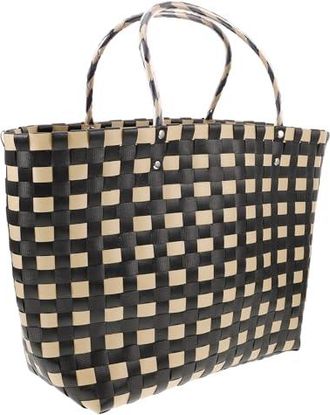 BESPORTBLE Sac Fourre-tout Tissé Main Grand Format Paille pour Courses et Plage Panier Shopping Rotin à Capacité avec Anse Sac Cabas Polyvalent pour Pique- et Ra