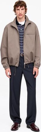 Arket Leichte Wollhose Mit Normaler Passform -Blau