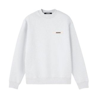 Jacquemus Homme, Sweatshirts et sweats &agrave; capuche, Gris, Taille: XL Gros Grain Zip SweaT-shirt