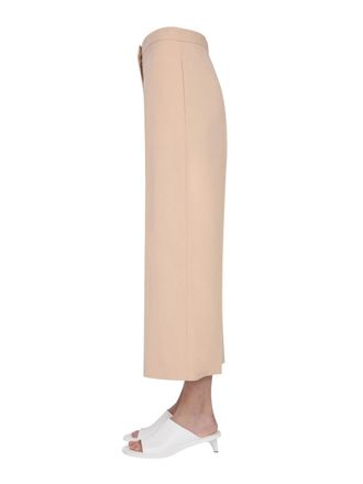 Jil Sander Cropped Cotton Trouser - Pink
