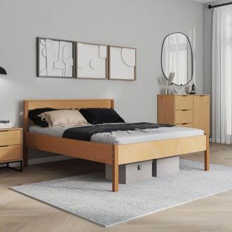 ebuy24 Ebuy24 - Lit 2 personnes sans sommier 140x200 en pin naturel - vyrno