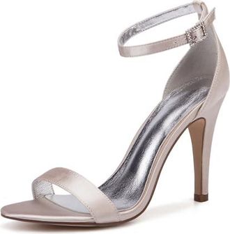 Generic Mari&eacute;e Hauts Talons Sandales Chaussures De Mariage Sexy Open Toe Bureau Travail Soir Talons Hauts 10.5Cm,Champagne,38 EU
