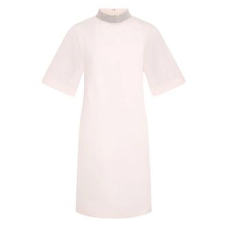 Fabiana Filippi Femme, Robes, Beige, Taille: 34 FR Robe &agrave; manches courtes