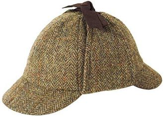 Failsworth Millinery Sherlock Harris Tweed Deerstalker - marron - Taille S