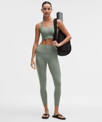 lululemon Align Leggings HB f&uuml;r Frauen - 63 cm - Gr&ouml;&szlig;e 10 in Willow Leaf