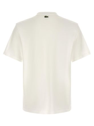 Lacoste Logo-Print Cotton T-Shirt - White