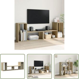 vidaXL Wohnwand - TV-Schr&auml;nke 2 Stk. Sonoma-Eiche 75x30x50 cm Holzwerkstoff