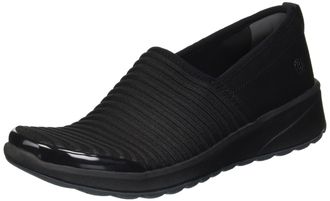 Bzees Damen Glee Turnschuh, Schwarzer Rippstrick, 42 EU Weit