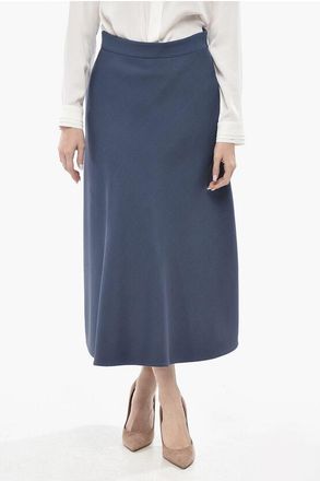 Dior Wool and Silk Midi Flared Skirt size 44