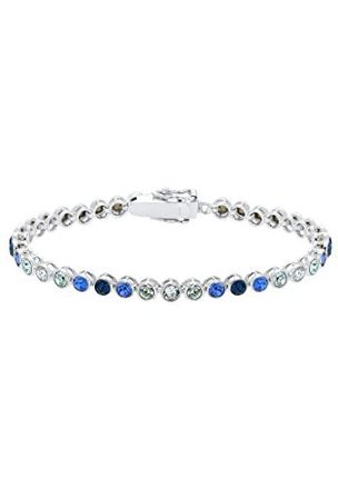 Elli Bracelet Elli - Multicolore Cristal Bracelet Femme - (925/1000) Argent