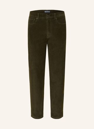 Barbour Cordhose Regular Fit gruen
