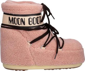 Moon Boot Icon Low Fleece - Femme - Chaussures - Rose - Taille: 33 EU