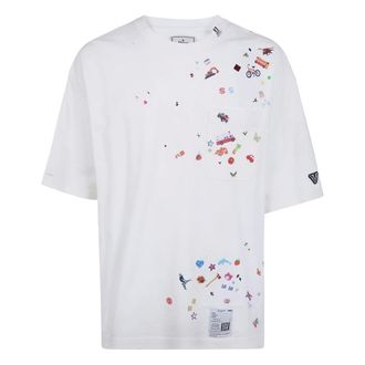 Miharayasuhiro Mihara Yasuhiro, Homme, Tops, Blanc, Taille: S Sticker Tee