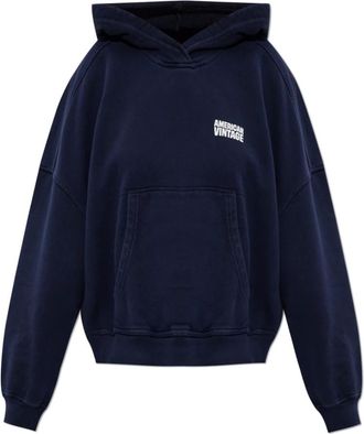 American Vintage Femme, Sweatshirts et sweats &agrave; capuche, Bleu, Taille: 42 FR Plizzy Sweat &agrave; capuche