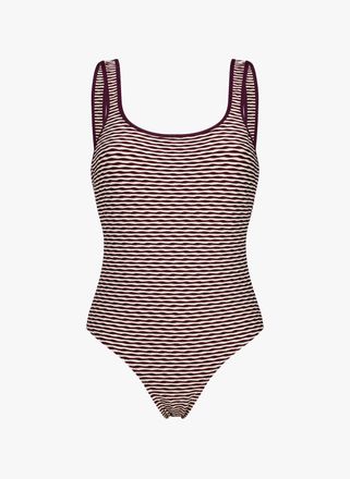 D Nu D Maillot de bain une pi&egrave;ce &agrave; rayures horizontales