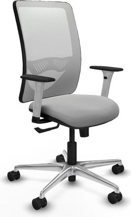 Piqueras y Crespo B&uuml;rostuhl Zulema mit verstellbarer R&uuml;ckenlehne, mit wei&szlig;en und schwarzen Armlehnen, h&ouml;henverstellbare Lendenwirbelst&uuml;tze, ausgestattet mit 3 Positione