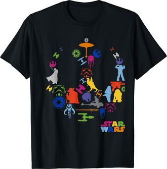 Star Wars Silhouette Collage T-Shirt