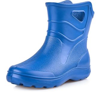 Ladeheid Gummistiefel Damen leichte Eva wasserfeste Schuhe Damen Bequeme und komfortable Gummischuhe KL027D (Blau, 38 EU)
