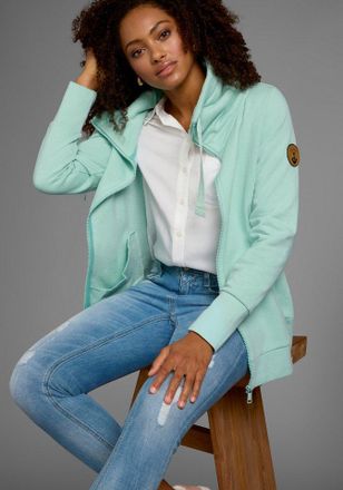 Ocean Sportswear Sweatjacke mit volumin&ouml;sem hohem Kragen