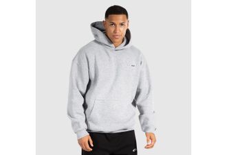 Smilodox Hoodie Dawson, Hochwertiger Kapuzenpullover im Oversize Fit, Sweatshirt Sweater L&auml;ssig K&auml;ngerutasche Metallabel hoher Baumwollanteil