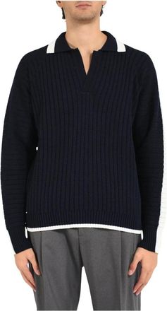 Daniele Alessandrini Homme, Pulls, Bleu, Taille: S V-neck Tricots