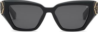 Philipp Plein Femme, Accessoires, Noir, Taille: ONE Size Plein Brave Lunettes de soleil