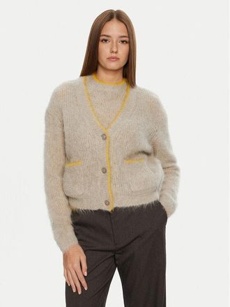 American Vintage American Vintage Strickjacke Bymi BYM19AH24 Beige Loose Fit