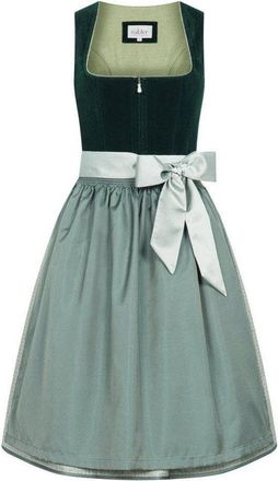 N&uuml;bler Trachtenkleid Midi Dirndl Elke in Gr&uuml;n von N&uuml;bler