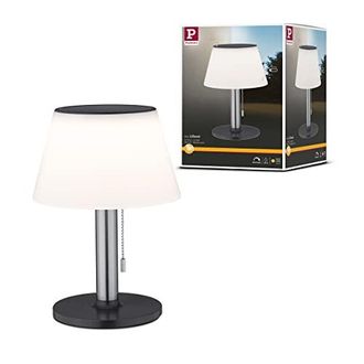 Paulmann 94309 LED Solar Tischleuchte Lillesol Außenleuchte incl. 1x0,8 Watt dimmbar IP44 Edelstahl Kunststoff, Metall 3000 K