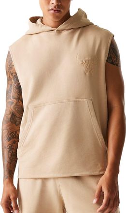 New Era Sleeveless Hoody - Washed Chicago Bulls beige - XXL
