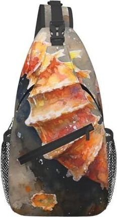 Generic Sac &agrave; dos &agrave; bandouli&egrave;re motif hippocampe orange pour homme
