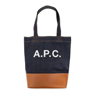 A.P.C. A.p.c., unisex, Sacs, Bleu, Taille: ONE Size Axel Small Shopper Bag