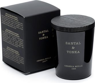 Cerería Mollá MOLLA 1899 | Mini-Kerze von Santal & Tonka | Duftkerzen mit 1 Docht | 20 Stunden Brenndauer | Kerze mit natürlichen Düften | recycelbare Verpackungen 