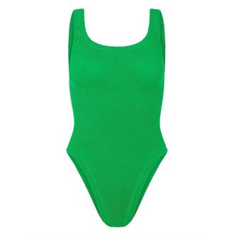 Hunza G Square Neck Swim - - Swimwear - Damen - Gr&uuml;n - ONE SIZE