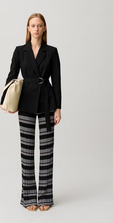 Claudie Pierlot Veste tailleur ceintur&eacute;e