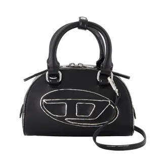 Diesel Femme, Sacs, Noir, Taille: ONE Size Sac à Dôme Noir avec Deux Poignées