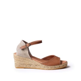 Toni Pons Damen Espadrille aus Leder - LLIVIA-P - Cuero, 36 EU